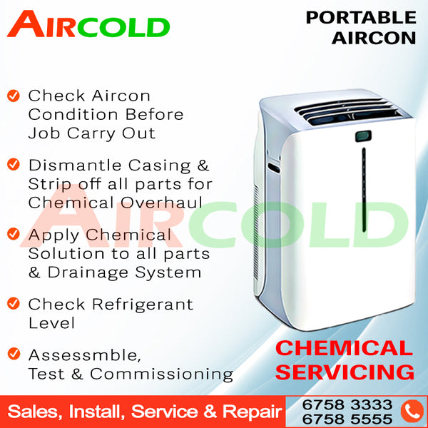 Portable Aircon Chemical Servicing