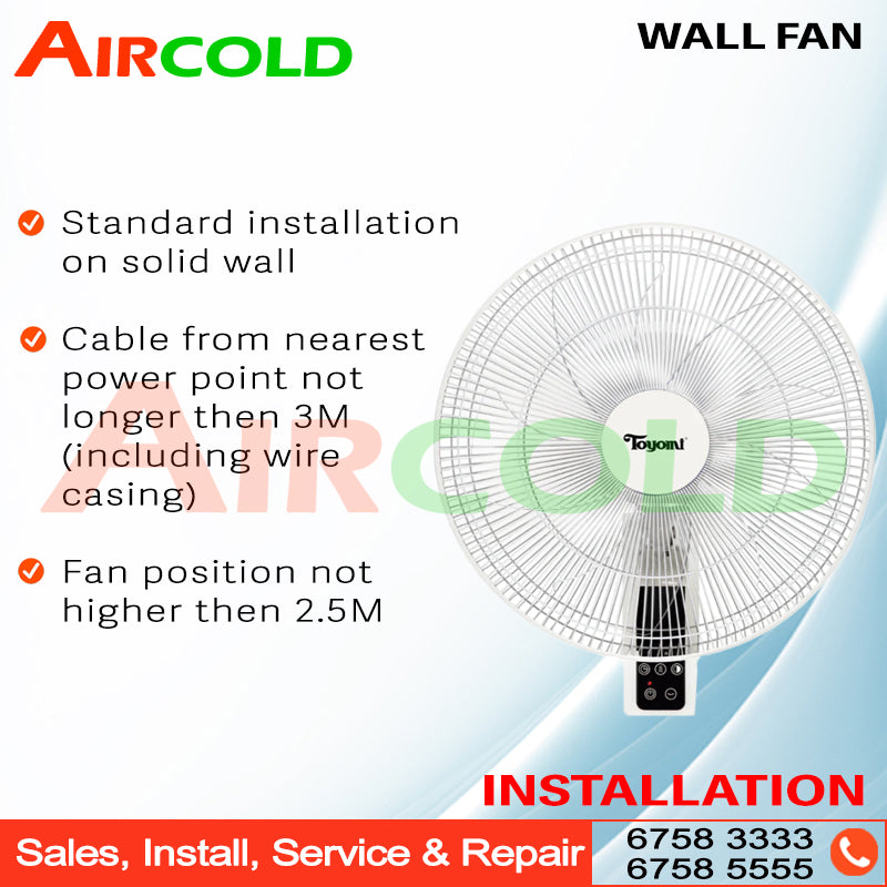 Wall Fan Installation - Residential